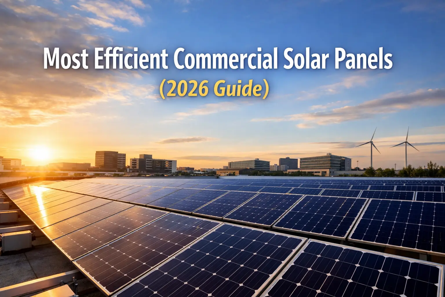 Most Efficient Commercial Solar Panels (2026 Guide) | Sunergy Solutions ...